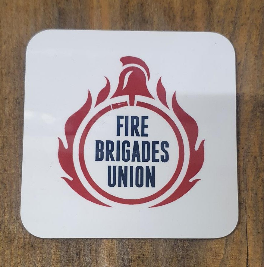 FBU Hardboard Coaster – Fire Brigades Union